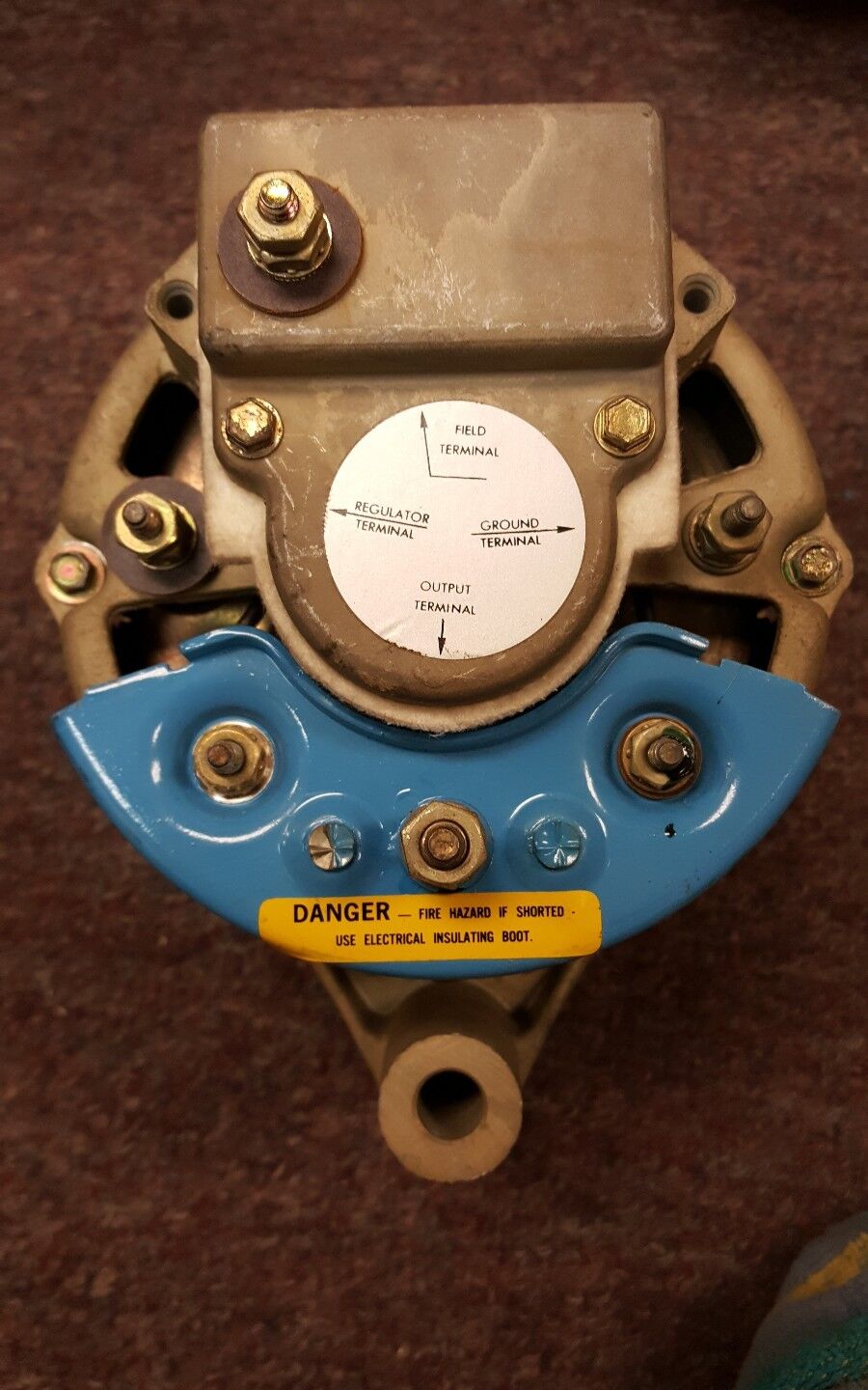 Motorola Original OEM Vintage Marine Alternator # 12N-40A-8725 and # 8